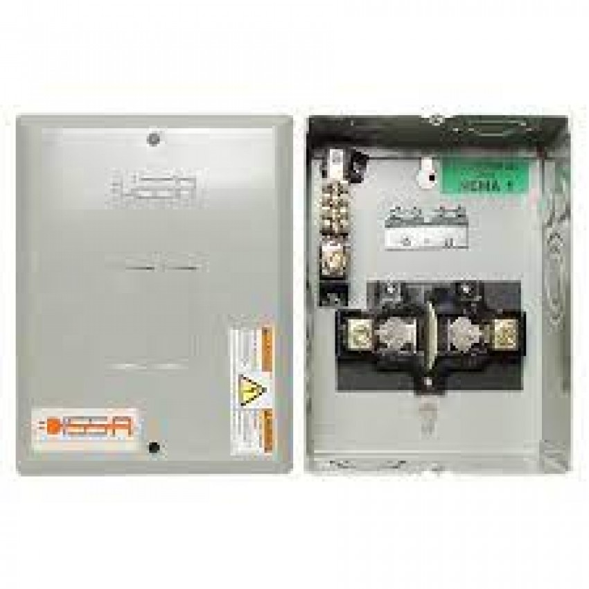 Panel eléctrico de 2 fase 2 circuitos y 70A ISSA